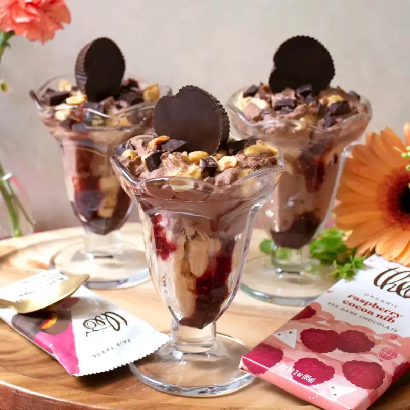 PB&J Chocolate Parfaits – Theo